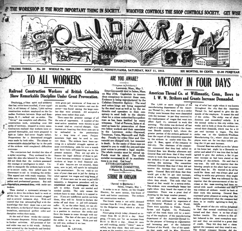 Solidarity (May 11, 1912) | libcom.org